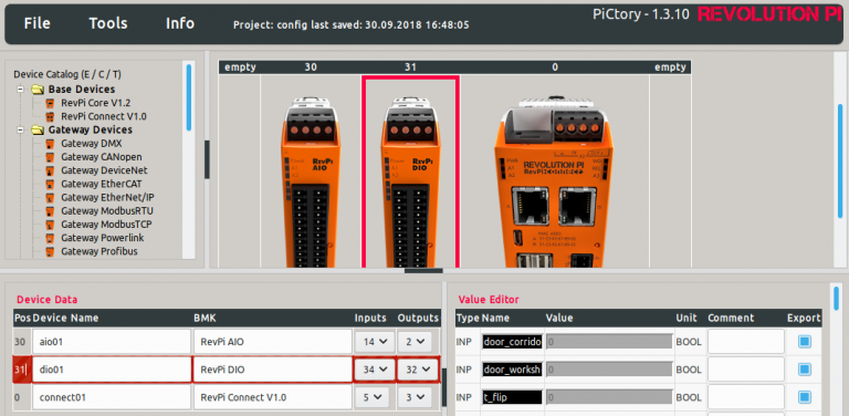 Schnellstart mit dem RevolutionPi – RevPiModIO